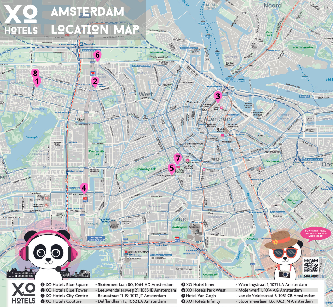 Location map hotels - XO Hotels